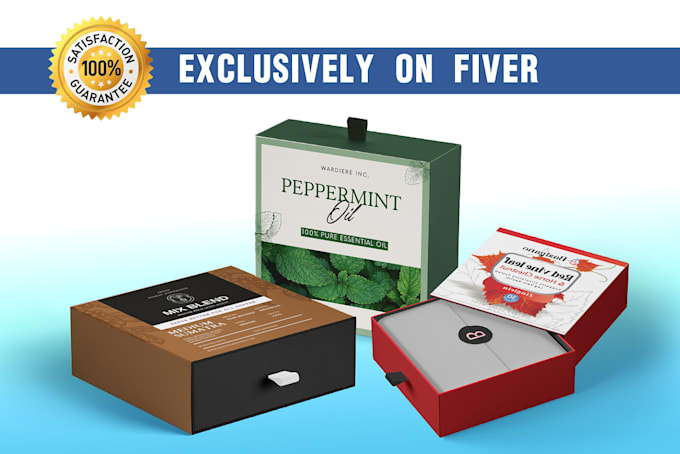 Do creative box packaging design and box dielines by Wb_designers | Fiverr