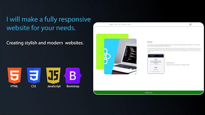 Create and design fully responsive landing page html website in 1 day ... Create and design fully responsive landing page html website in 1 day ...