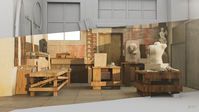 Design 3d model ,environments ,storyboard , interior, character , game ...