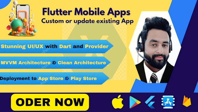 Develop Flutter Custom App Or Update Existing Mobile App By