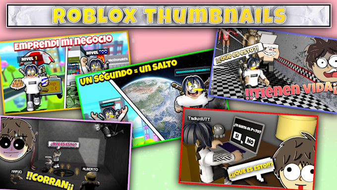Make very striking roblox thumbnails by Tadiuxlutt | Fiverr