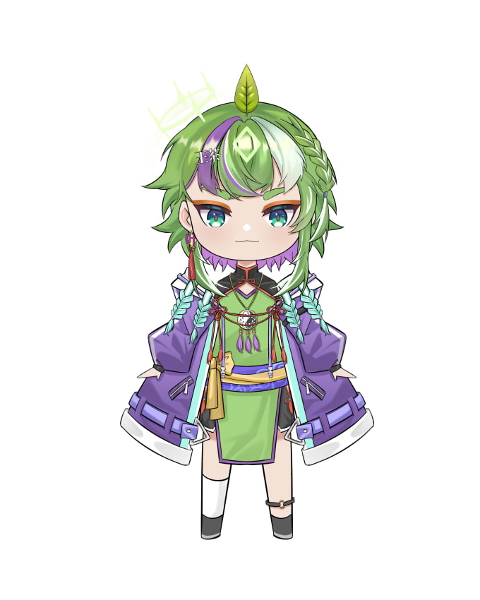 Make a chibi live2d vtuber model by Kikonomi | Fiverr