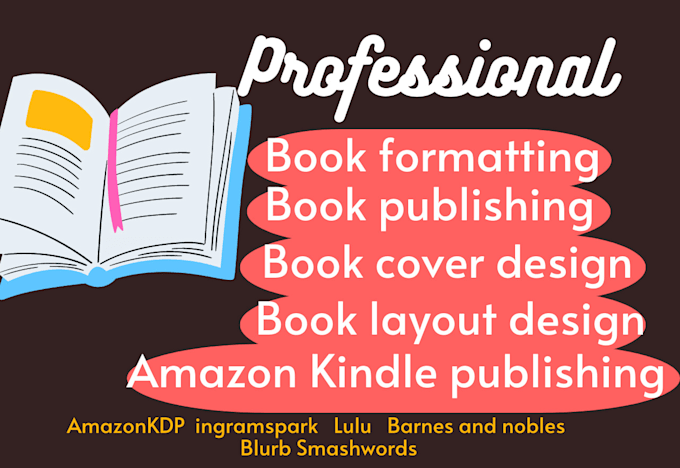 Create ebook formatting, amazon kindle publishing, book cover design ...
