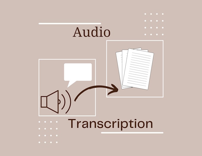 Transcribe your audio file by Mmanikko | Fiverr
