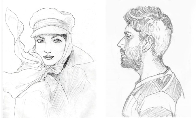 Draw a pencil sketch of whatever you want by Arniditus | Fiverr