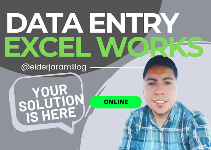 Do your data entry tasks and solutions in excel by Eiderjaramillog | Fiverr