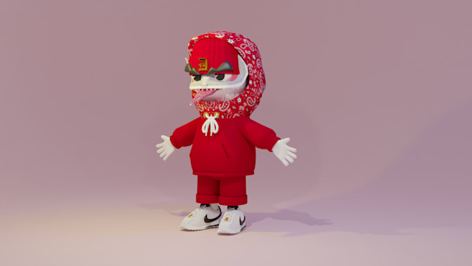 Simple 3d character design by Darksharkkkkkkk | Fiverr