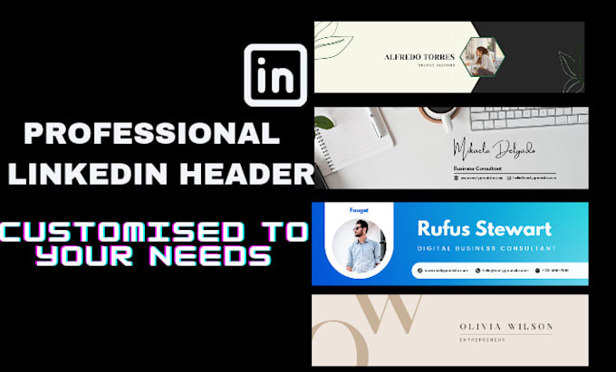 Design a best linkedin banner, cover, header by Rstuhin | Fiverr