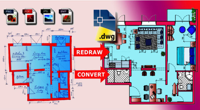 Draw your architectural floor plans in autocad 2d by Nelumpandula | Fiverr