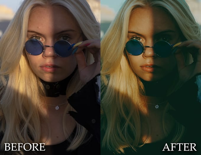 Natural portrait retouching and photo editing, color correction by ...