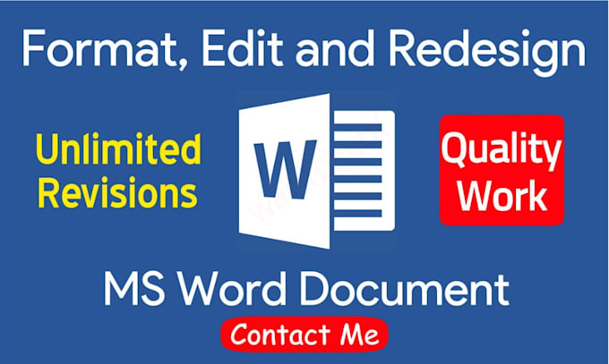 Create, edit, format, design, and type ms word documents by Shaziaseo ...