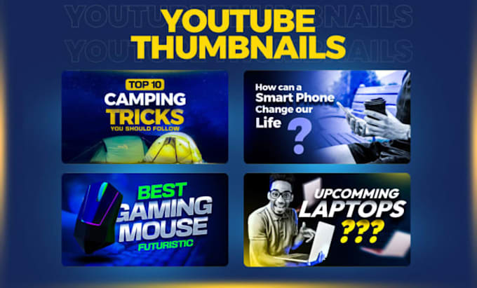 Create professional thumbnails for youtube videos by Taariqwillard | Fiverr
