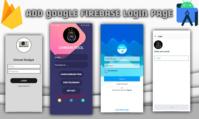 Add google firebase login screen by Umranidev | Fiverr