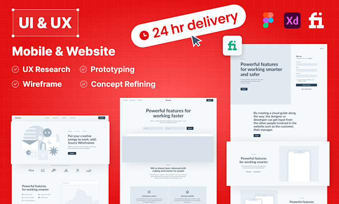 Do user interface design, ui wireframe design ux mobile app design, ui website by Tallumajeed ...