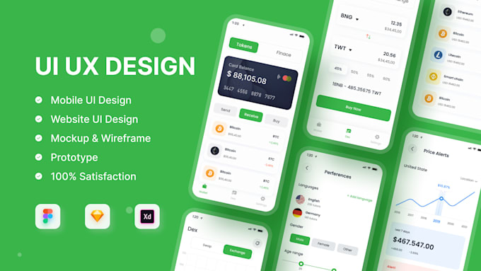 Do prototype, ux ui website and app design in figma by Maryamch491 | Fiverr