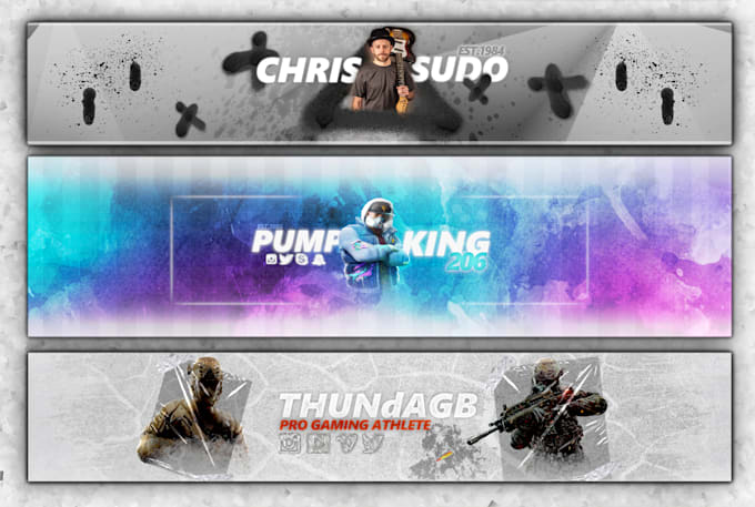 Design the perfect youtube banner for your channel by Da7ydd | Fiverr