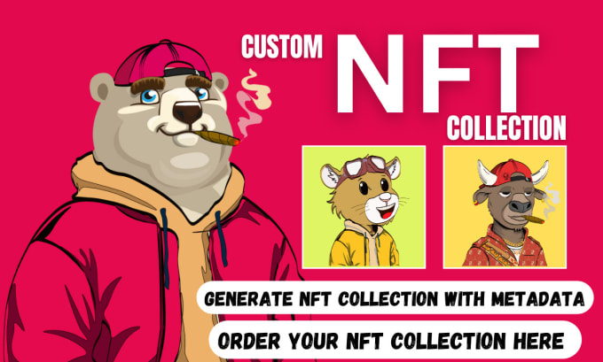 Create your 2d nft art collection with metadata over 1k 5k 10k by Nftart_gallary | Fiverr
