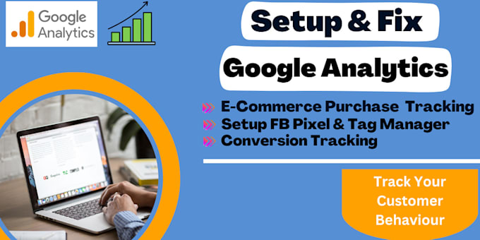 Setup and configure ga4, google analytics, website tracking by Marketermonira2 | Fiverr