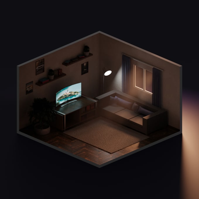 Create a 3d model using blender 3d by Kotenogg | Fiverr