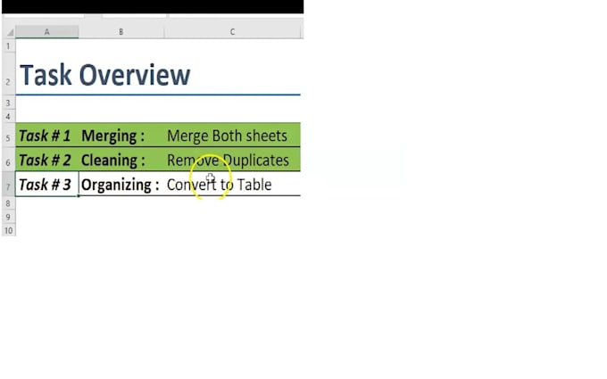 Organize,clean,merge,data in excel and csv by Rdhaara | Fiverr