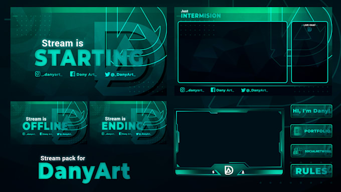 Design packs for fully customized streams by Danyartt | Fiverr