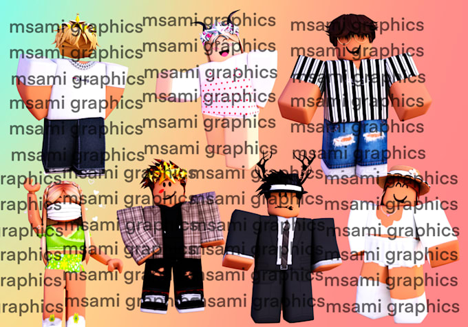 Give you premade roblox gfx renders transparent by Msamigraphics | Fiverr