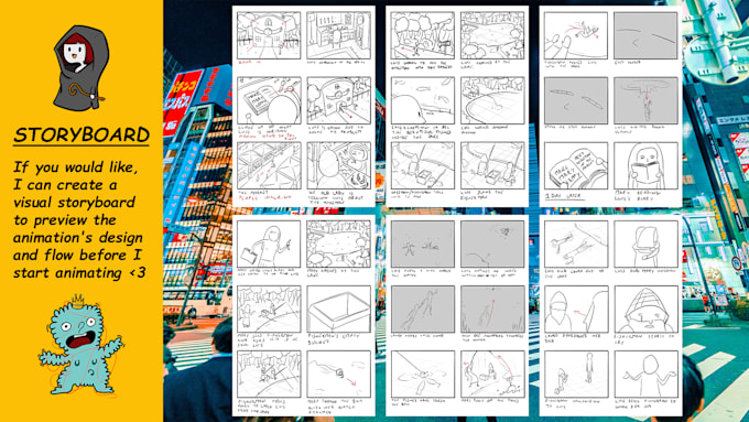 Make a 2d short animation frame by frame by Kafurufok | Fiverr