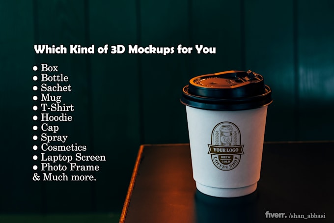 Make creative and realistic mockups for your product by Shan_abbasi ...