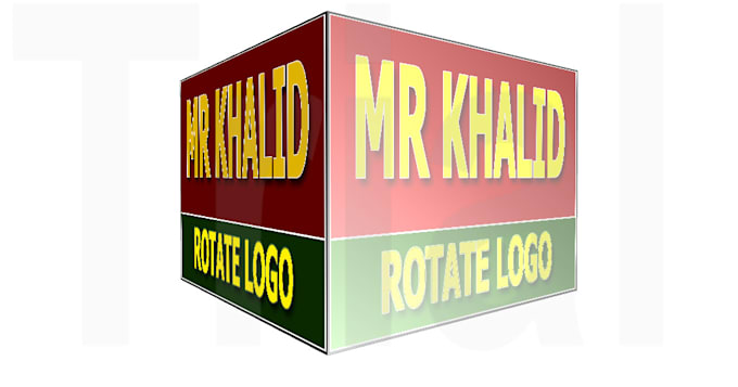 Create a 3d rotating professional logo animation spin loop by ...