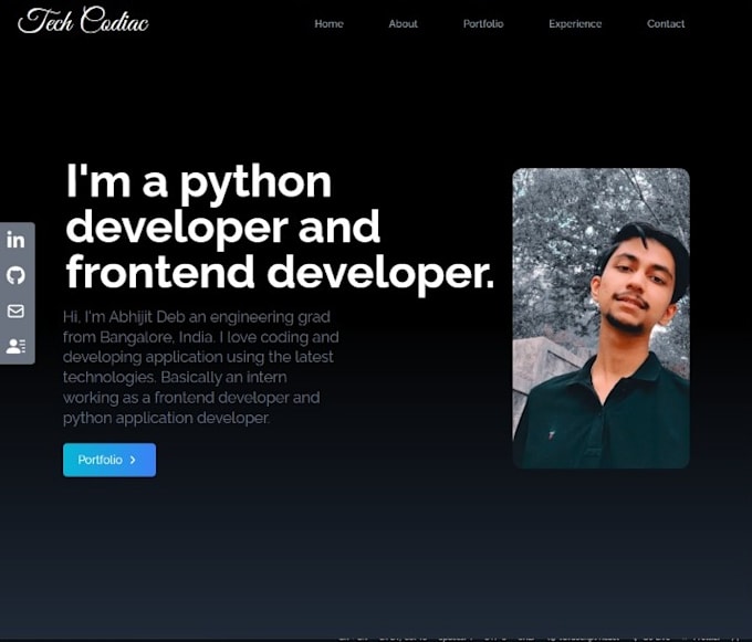Create a professional looking website using rectjs and tailwindcss by Iam_abhijitdeb | Fiverr