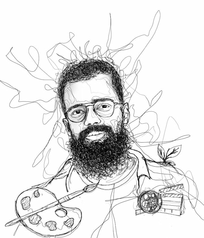 Draw unique line art illustration by Vishnu_9048 | Fiverr