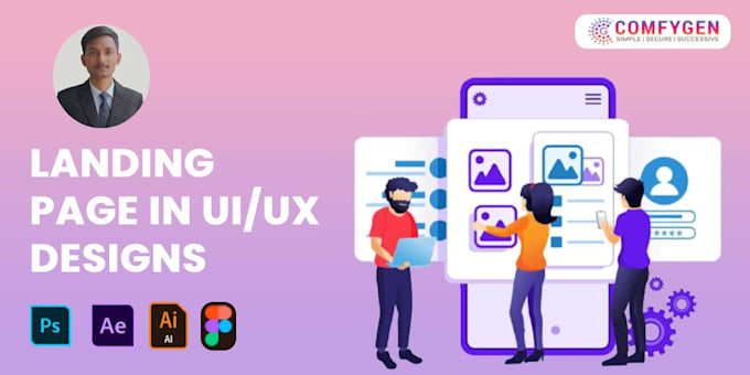 Make website and landing page in ui ux designs by Comfygen | Fiverr