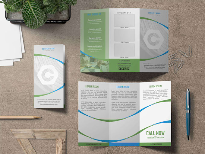 Design a dynamic flyer, bifold or trifold brochure by Jay_on_ | Fiverr