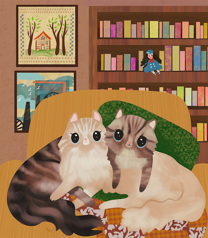 Draw your adorable pets by Amelianaomiart | Fiverr
