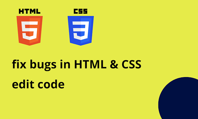 Fix Bug Or Errors In Html And Css