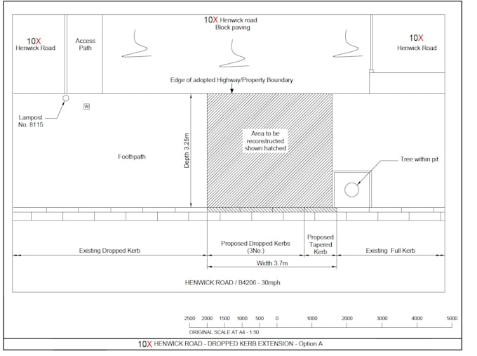Produce drawings for your dropped kerb, uk only by Glenbeatha | Fiverr