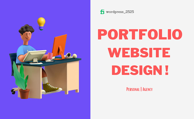 Design portfolio website or blog for personal and agency by Wordpress ...