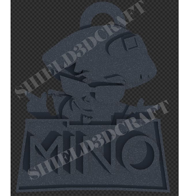 Create an stl file of a keychain from an image by Shield3d | Fiverr