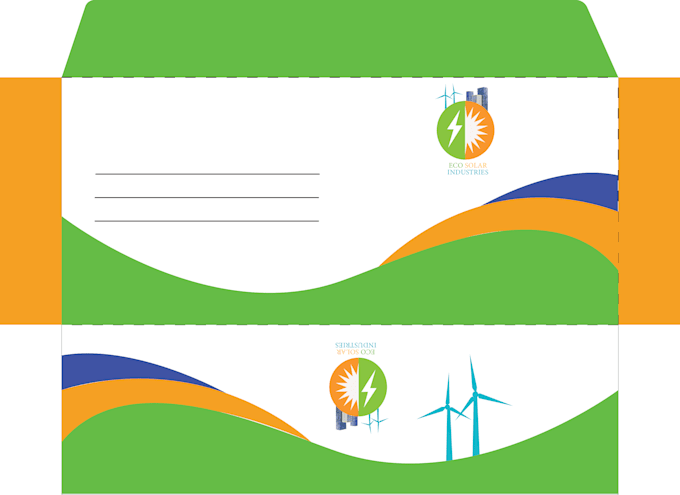 Design a attractive envelope with great color combinations by ...