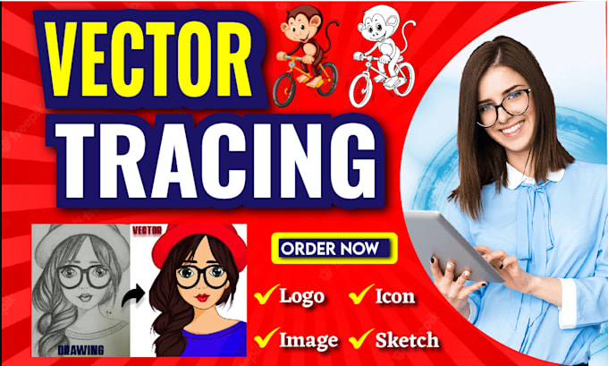 Redraw vector tracing, or logo and images to any format by ...