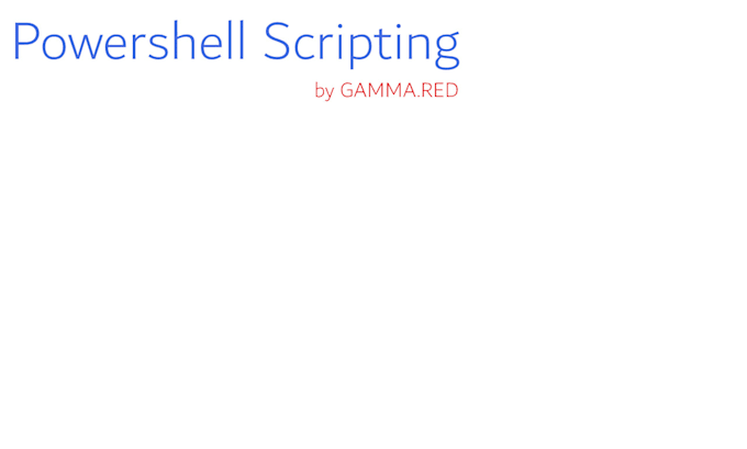 Create powershell automation scripts by Gamma_red | Fiverr Create powershell automation scripts by Gamma_red | Fiverr