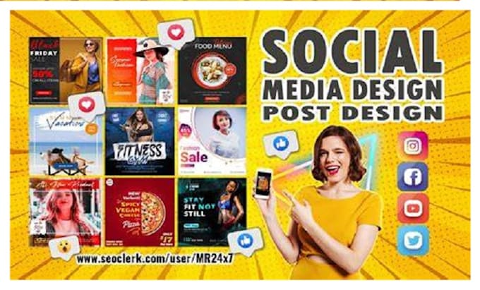 Design social media posts graphics for facebook, instagram ads by ...