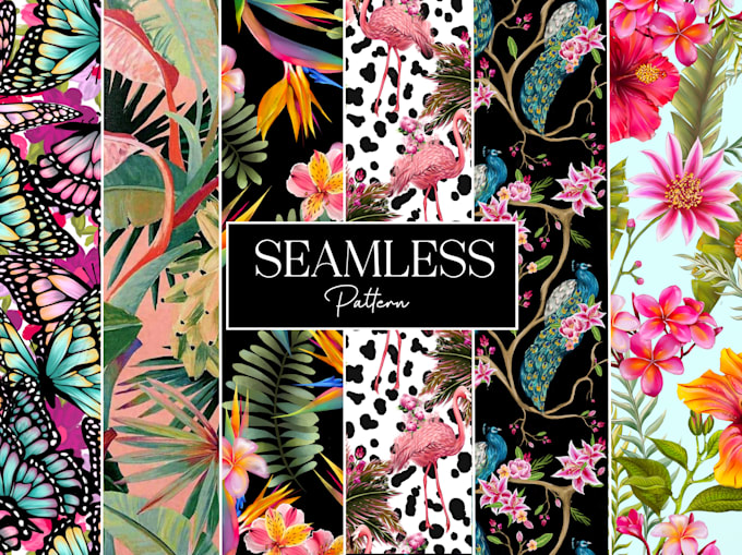 Create a unique seamless repeat pattern by Bonniebrenner | Fiverr