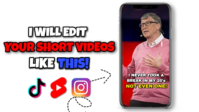 Edit your tik tok, insta reels and yt shorts by Rayuga007 | Fiverr