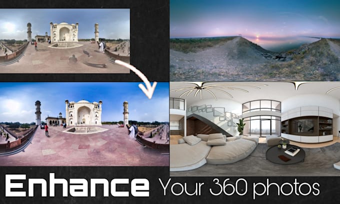 Edit 360 degree photos, virtual tours and panoramas for you by Balajigadadhe | Fiverr
