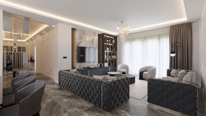 Create realistic interiors design by Oguzhanbcl | Fiverr