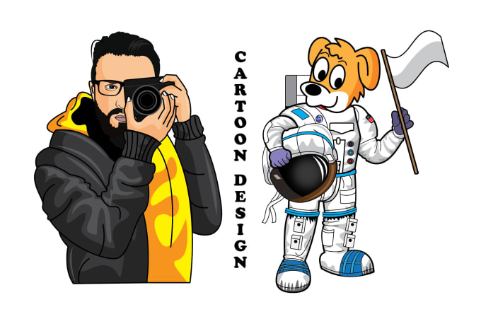 Make funny cartoon drawing illustration , character by Utteeya100 | Fiverr