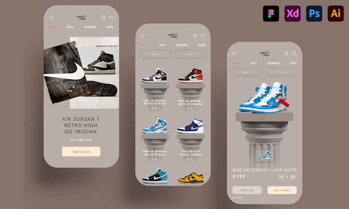 Do trendy modern ux ui design for your app by Dovis_ps | Fiverr