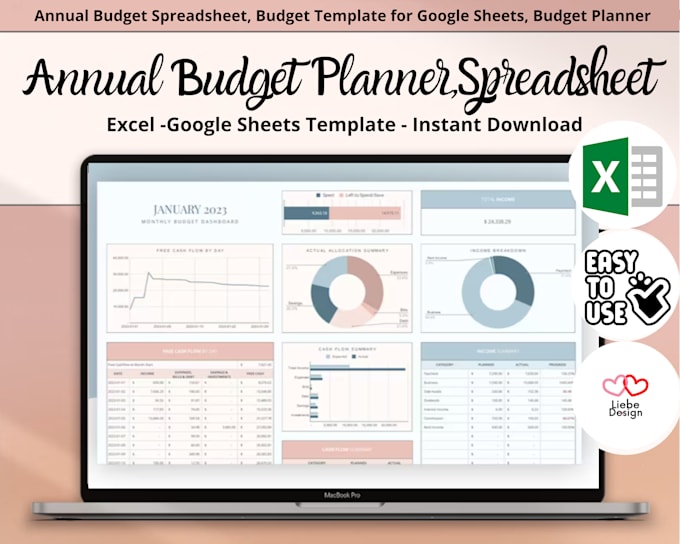 Do annual budget spreadsheet google sheets budget template by Design ...