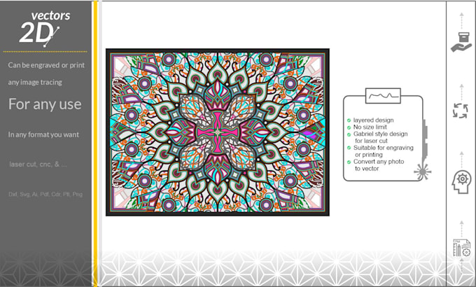 Make 2d design for cnc and laser cut by Mrcutting | Fiverr